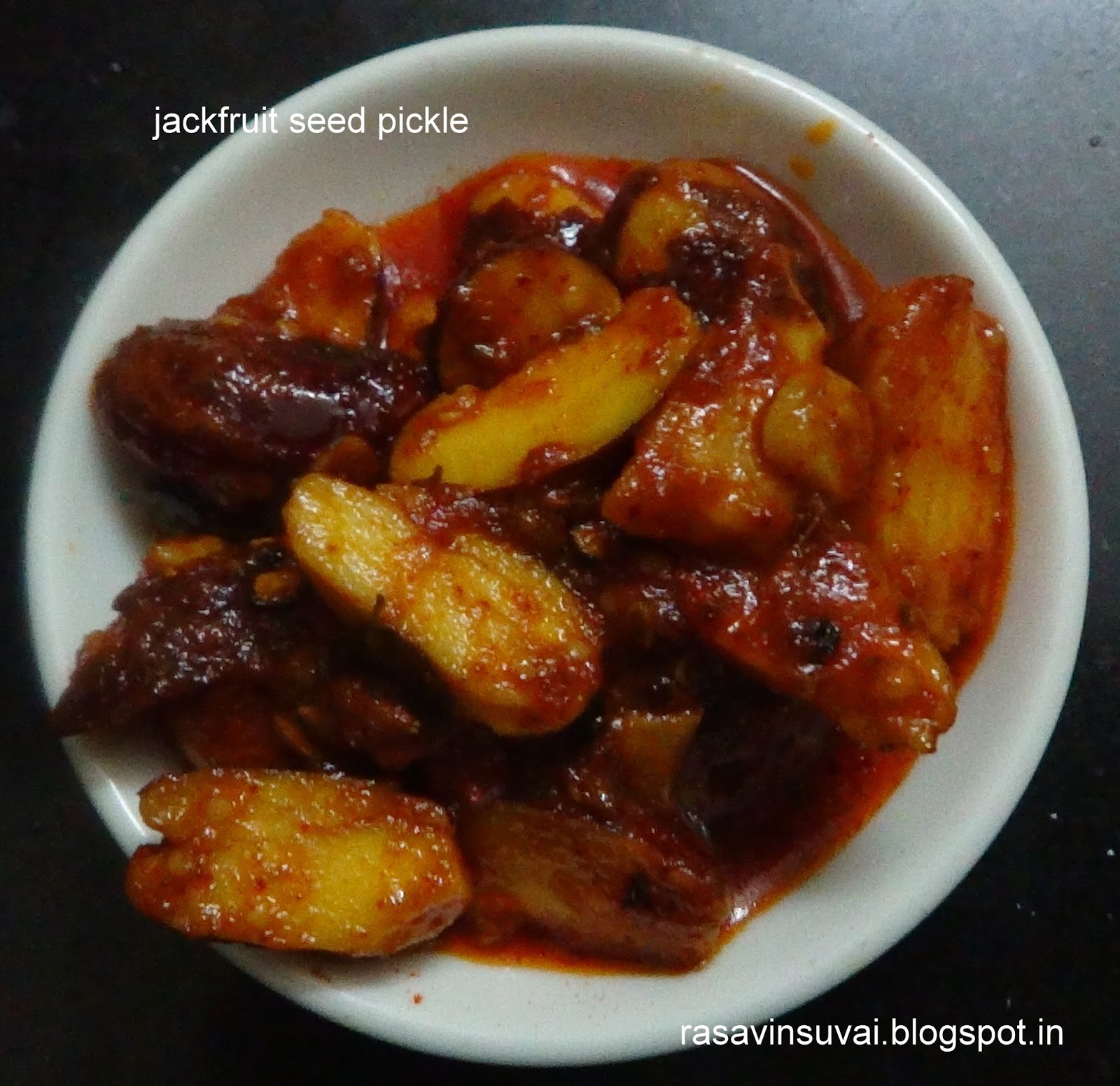 Raji Ramakrishnan : JACKFRUIT SEED PICKLE