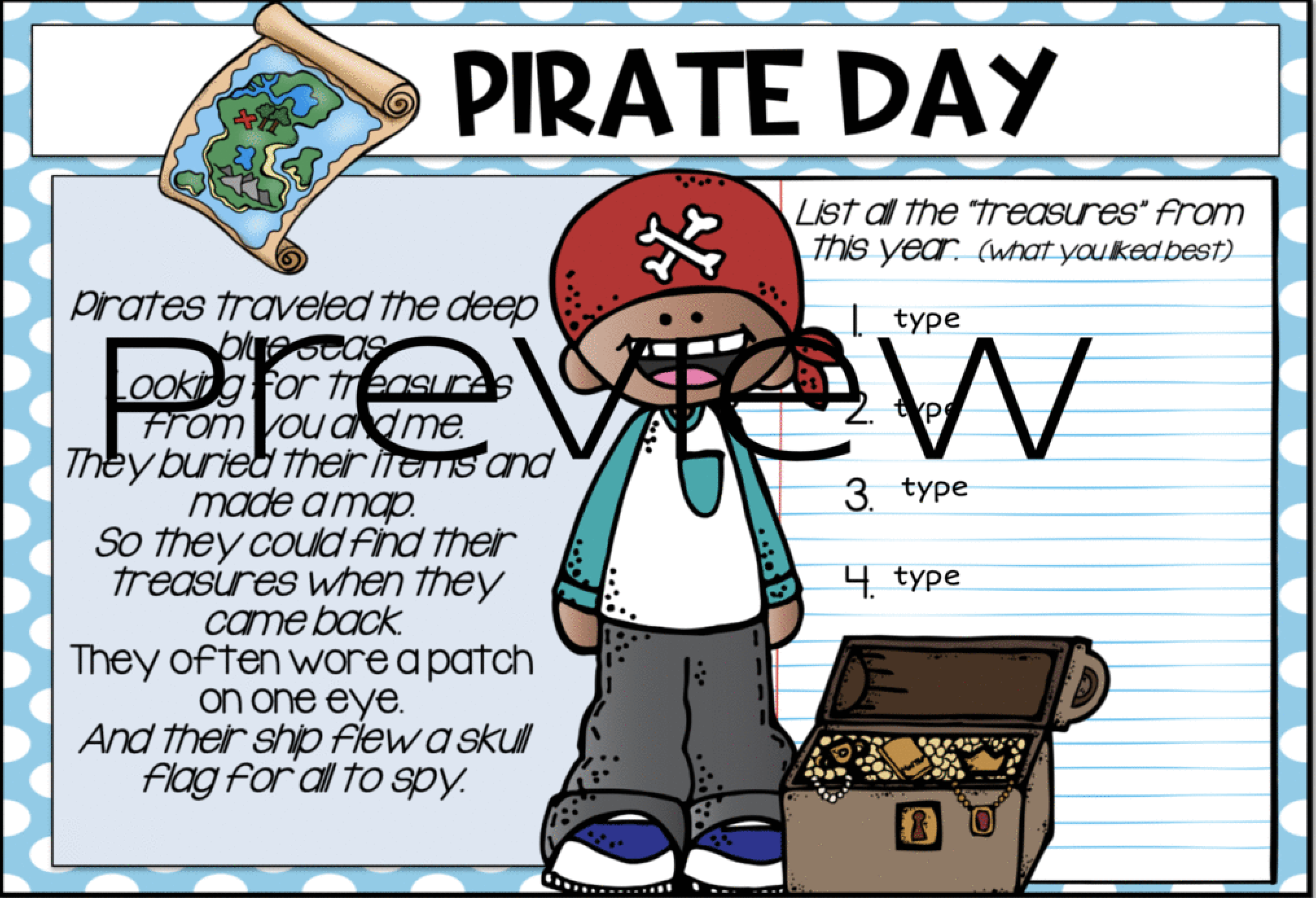1st Grade Hip Hip Hooray!: Pirate Themed Day!