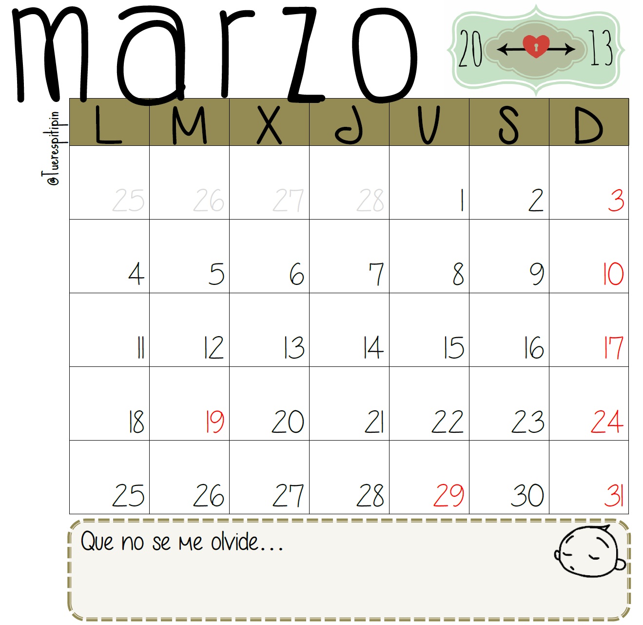 EN UN PAÍS MULTICOLOR: YA TENÉIS EL MES DE MARZO