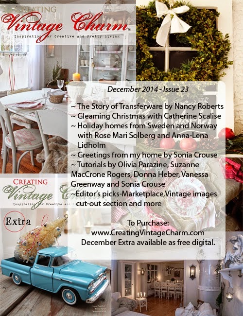 My Country Christmas Tablescape in a 6 page Magazine Layout!