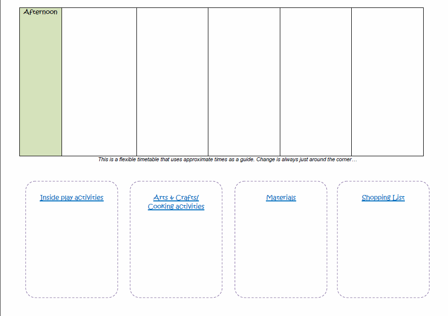 Learn with Play at Home: Weekly Kids Activity Planner