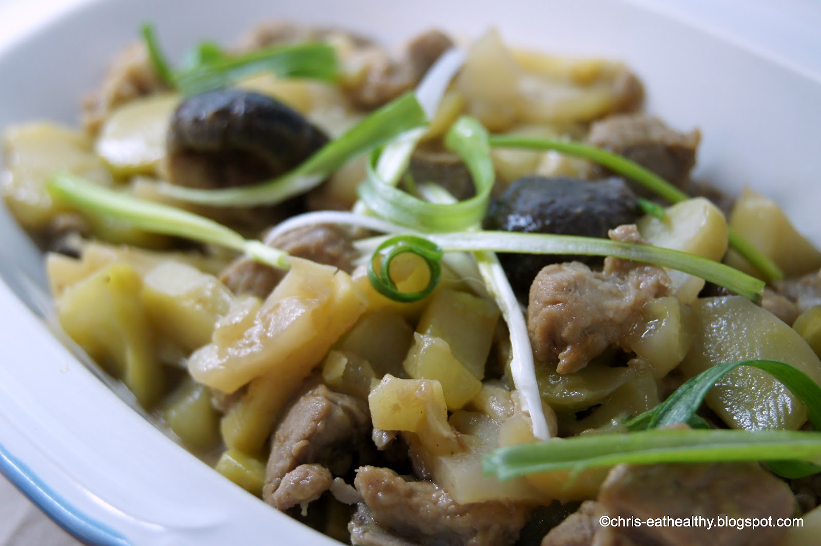 chris-eathealthy: Fresh Mustard Tuber with Pork