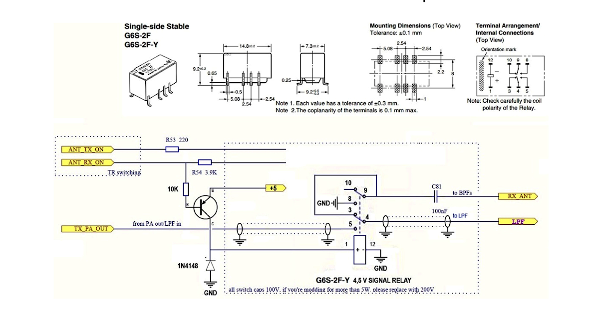 mcHF V06 TX-RX antenna switching: Pin diodes vs Relay