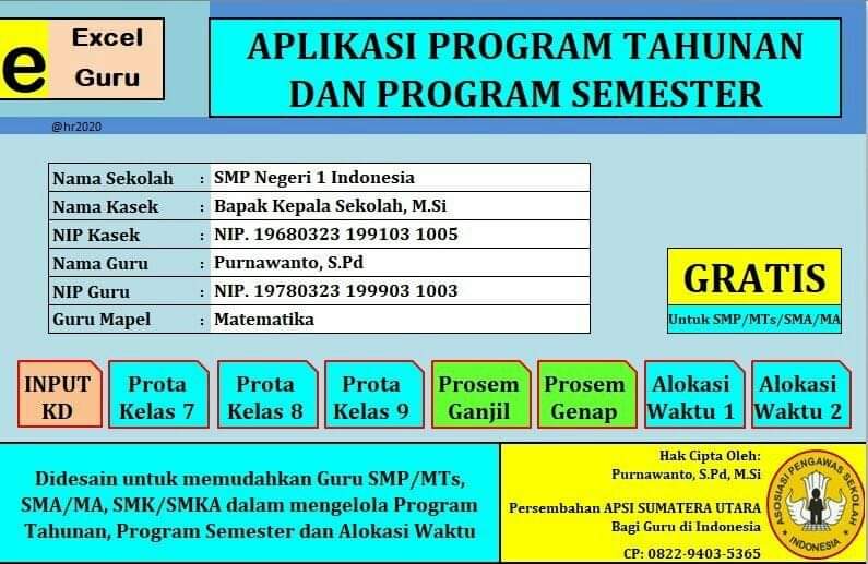 Aplikasi Program Tahunan dan Program Semester ~ Blog Guru Kreatif dan ...