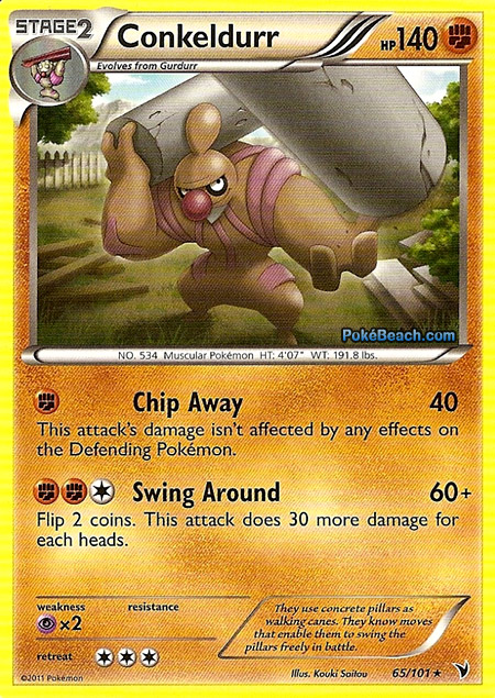 Conkeldurr #65/101 -- Noble Victories Pokemon Card Review ...