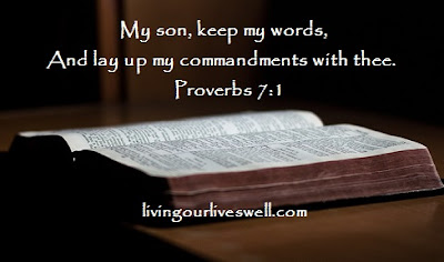 Living Our Lives Well: Proverbs 7 Scripture Pictures
