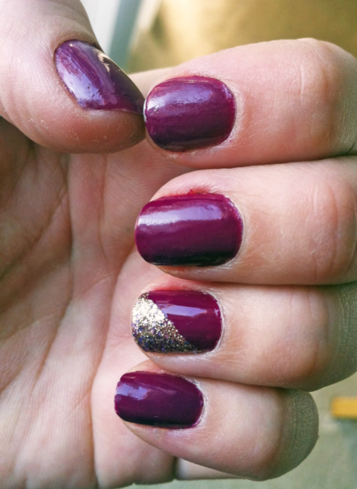 Nail Yourself: Technique: Diagonal 2-tone