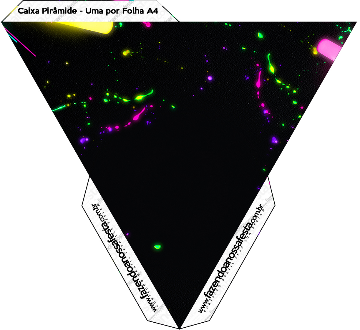 Neon Party: Free Printable Boxes. | Oh My Quinceaneras!