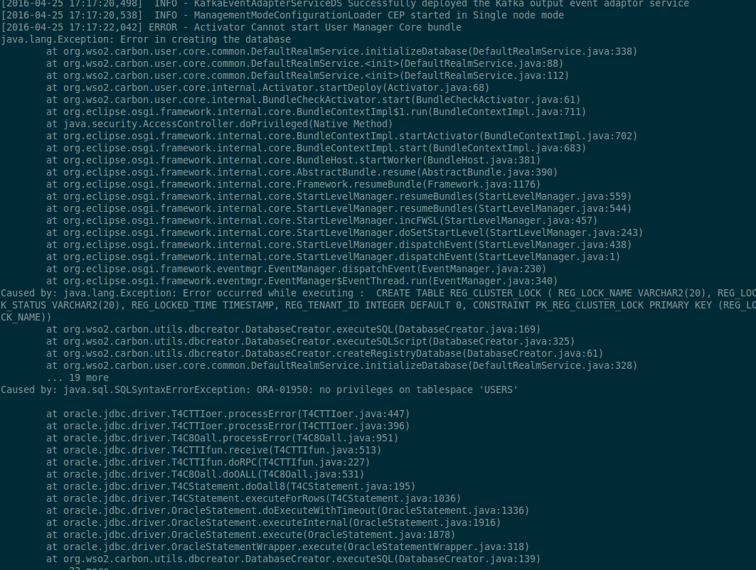 Error Console 2016