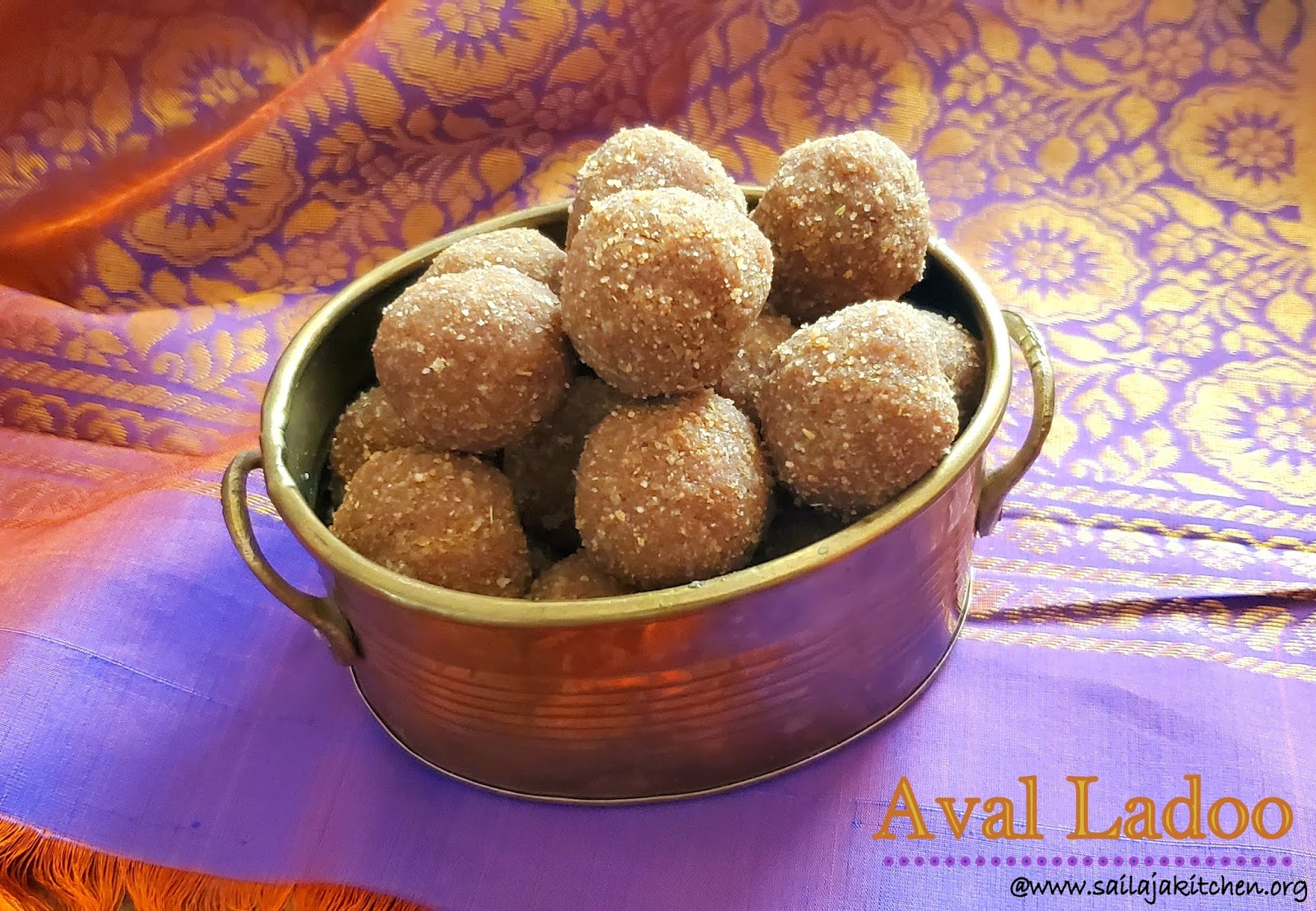 Sailaja Kitchen...A site for all food lovers!: Aval Ladoo Recipe / Poha ...