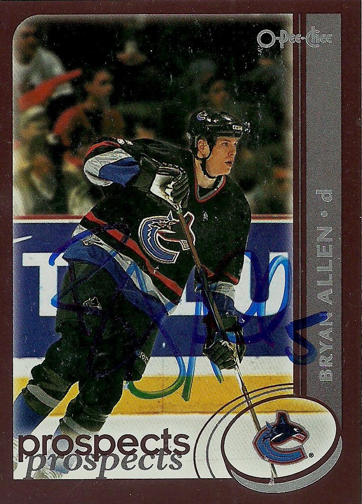 Hell's Valuable Collectibles: Bryan Allen: Two Autographed Cards