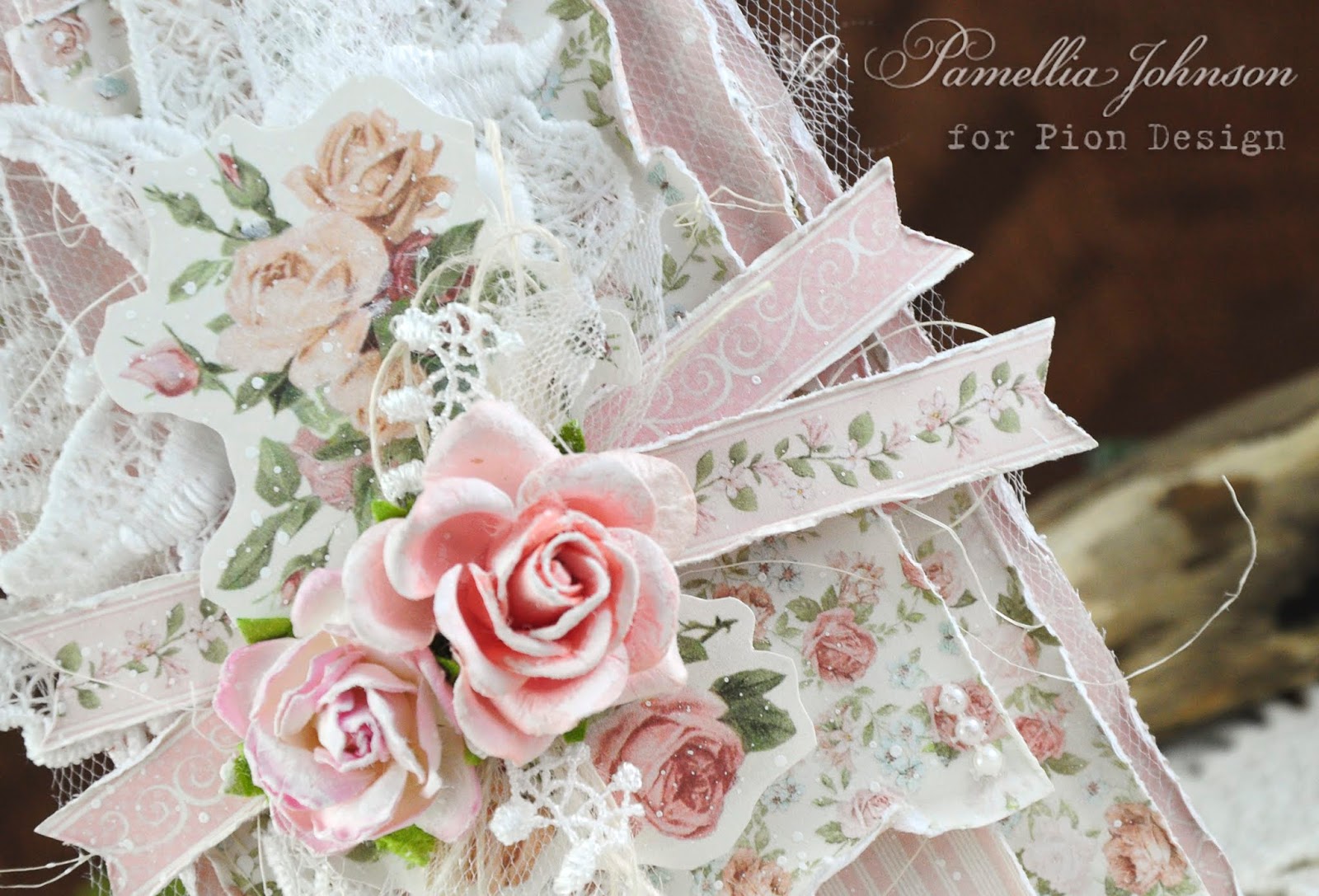 My Little Craft Things: Pion Design - Peach and Pink Roses