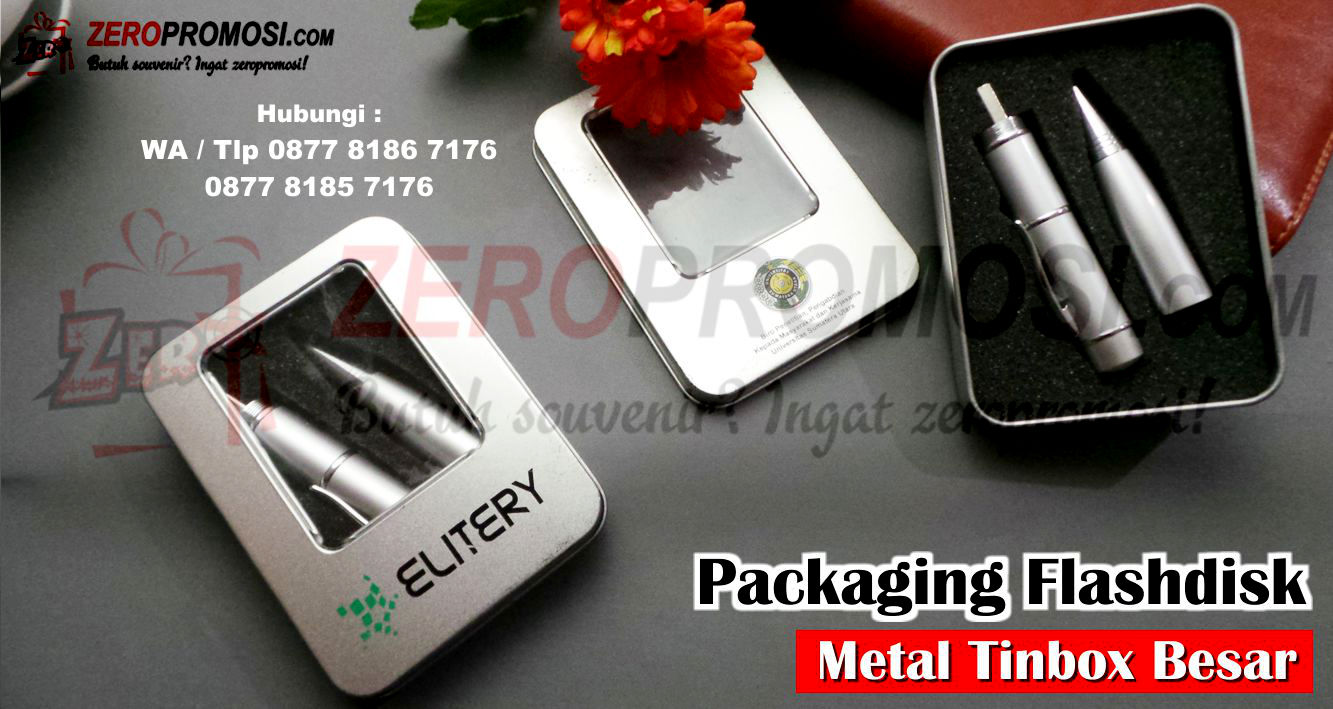 Packaging Eksklusif Metal Tinbox besar Untuk Souvenir Flashdisk Bisa ...