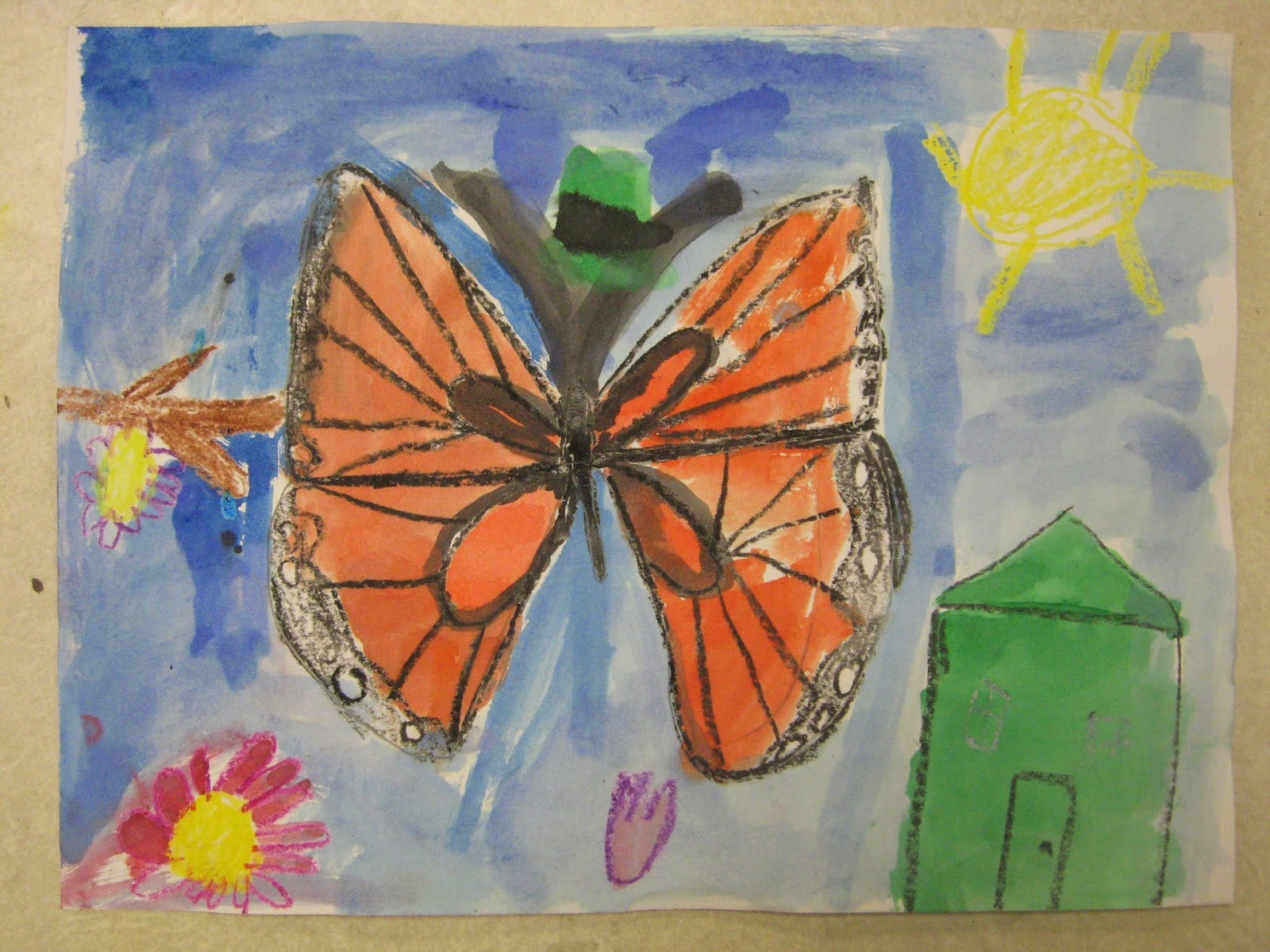 Miss Young's Art Room: 1st Grade Monarch Butterflies