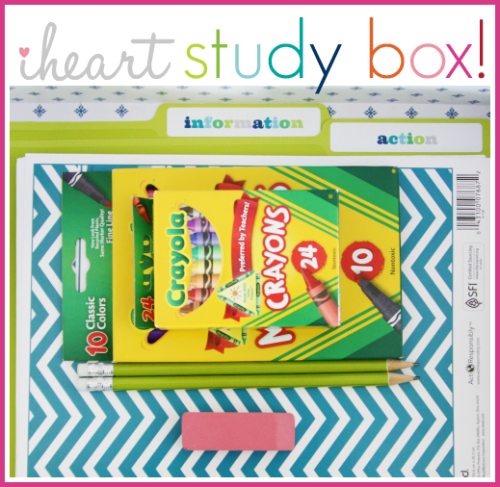 IHeart Organizing: A Superstar Study Box