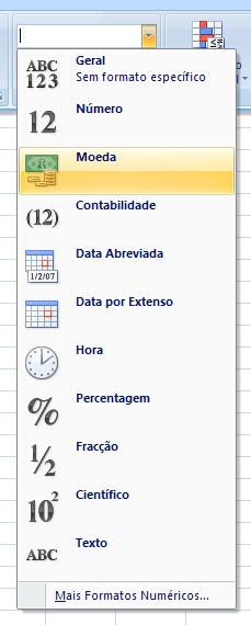 Excel para Professores (e não só...): Introdução do símbolo de moeda
