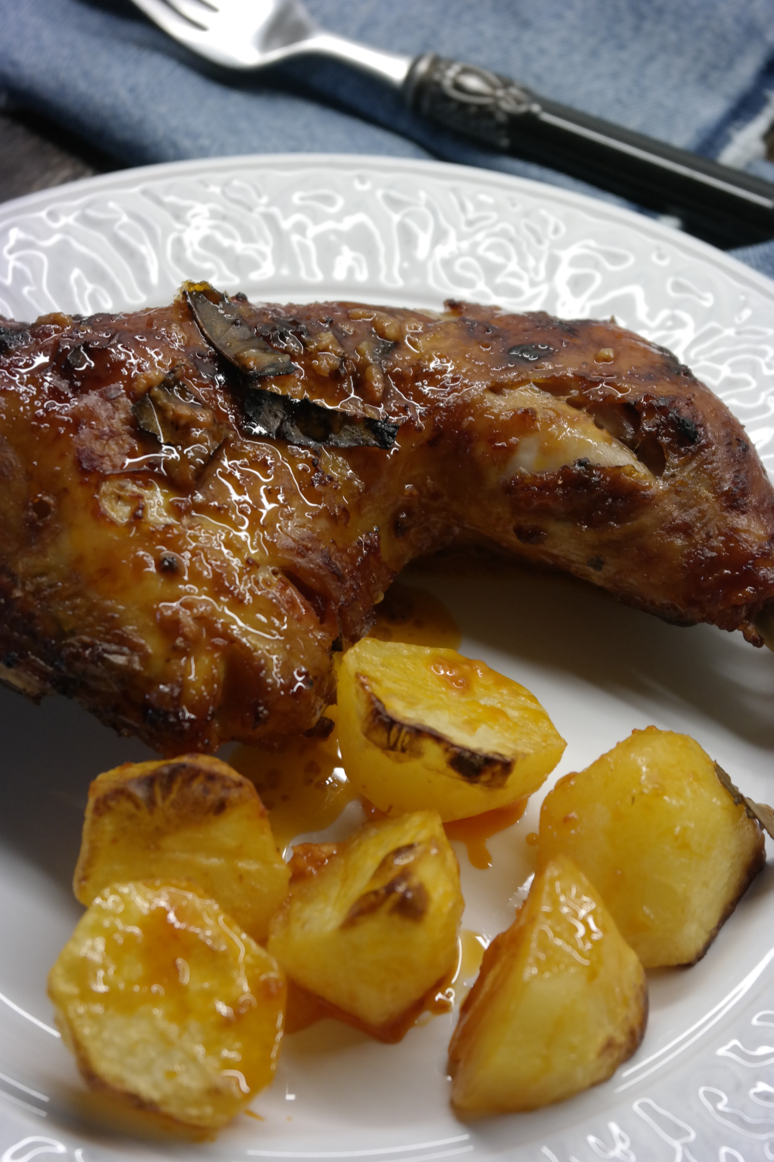 COZINHAR COM OS ANJOS: FRANGO DO CAMPO ASSADO NO FORNO