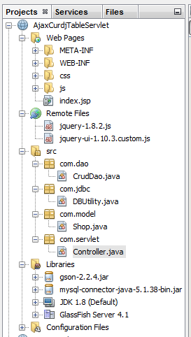 Insert Update Delete Jsp Servlet Java Web CRUD JTABLE JQuery NetBeans ...
