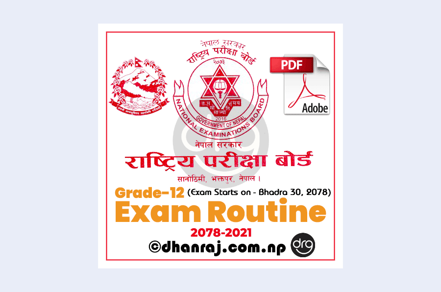 NEB Class 12 New Exam Routine for the year 2078 (2021) will be ...