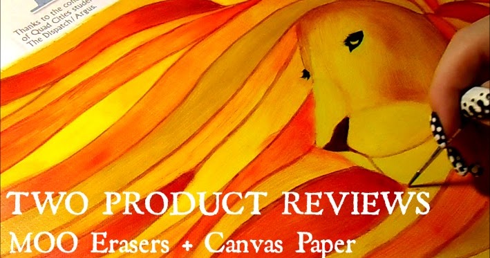 Painting My Blank Canvas: MOO Erasers and Canvas Paper Reviews