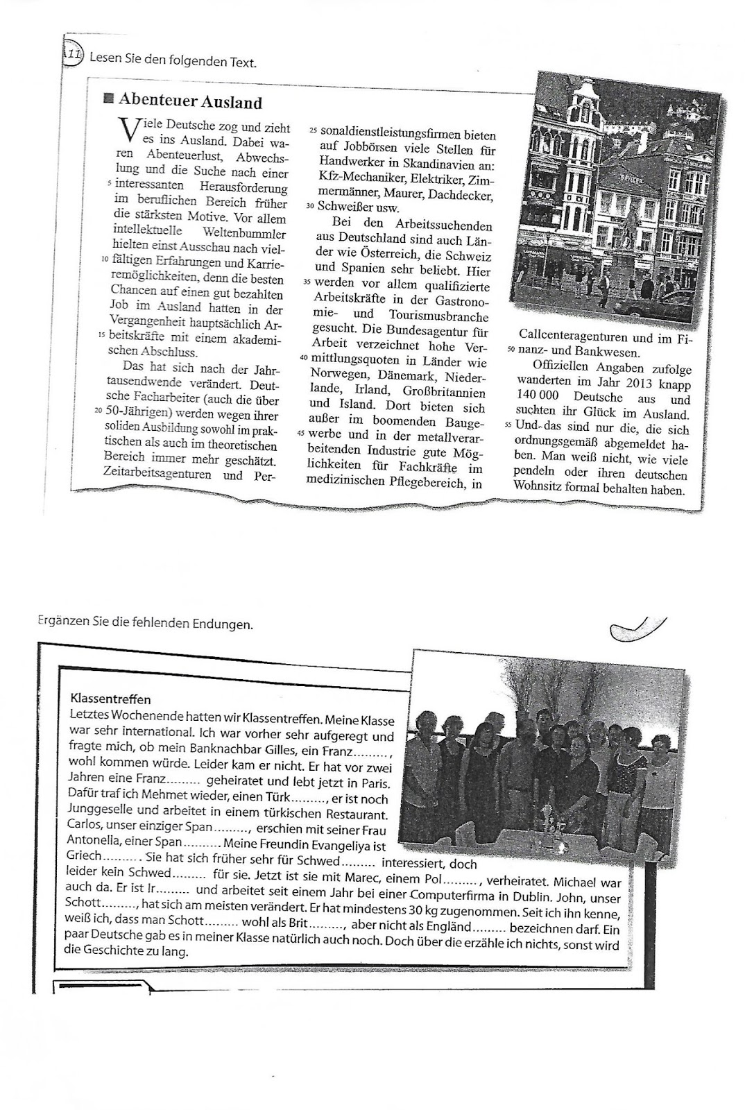 Deutsch ist schön...kommt!: B2.1 Texte über kulturelle Unterschiede im ...