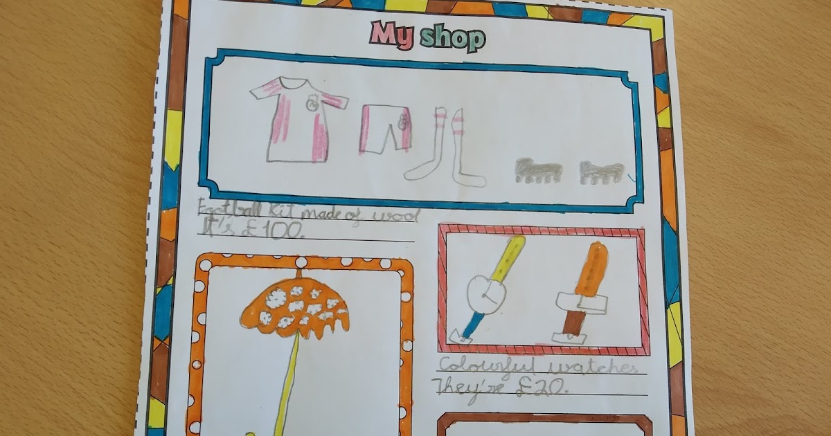 THE ENGLISH CLASS BLOG.: MY SHOP PROJECT