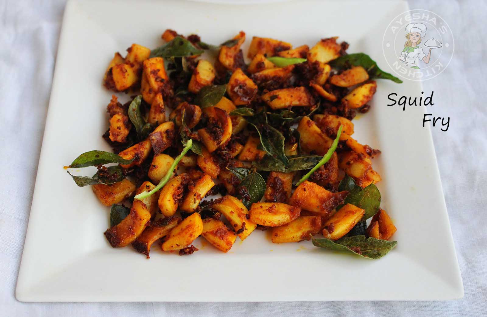 FRIED SQUID RECIPES / SQUID DISHES - SPICY FRIED CALAMARI CUBES