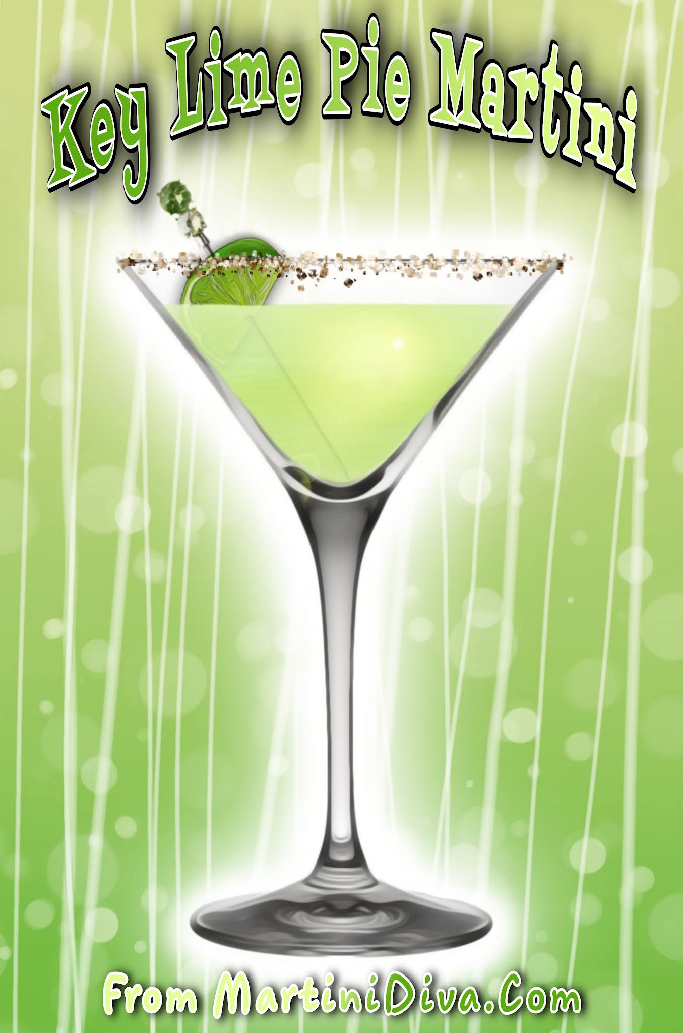 The MARTINI DIVA: KEY LIME PIE MARTINI Cocktail Recipe