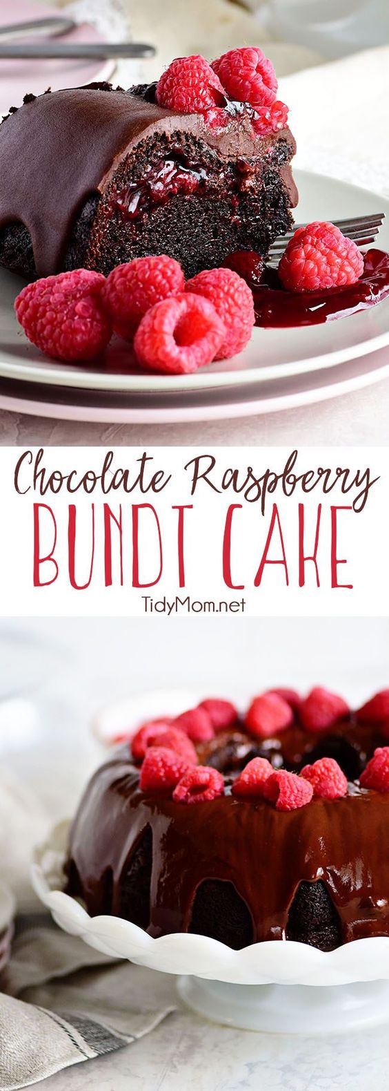 Chocolate Raspberry Bundt Cake - Asian Food Mom