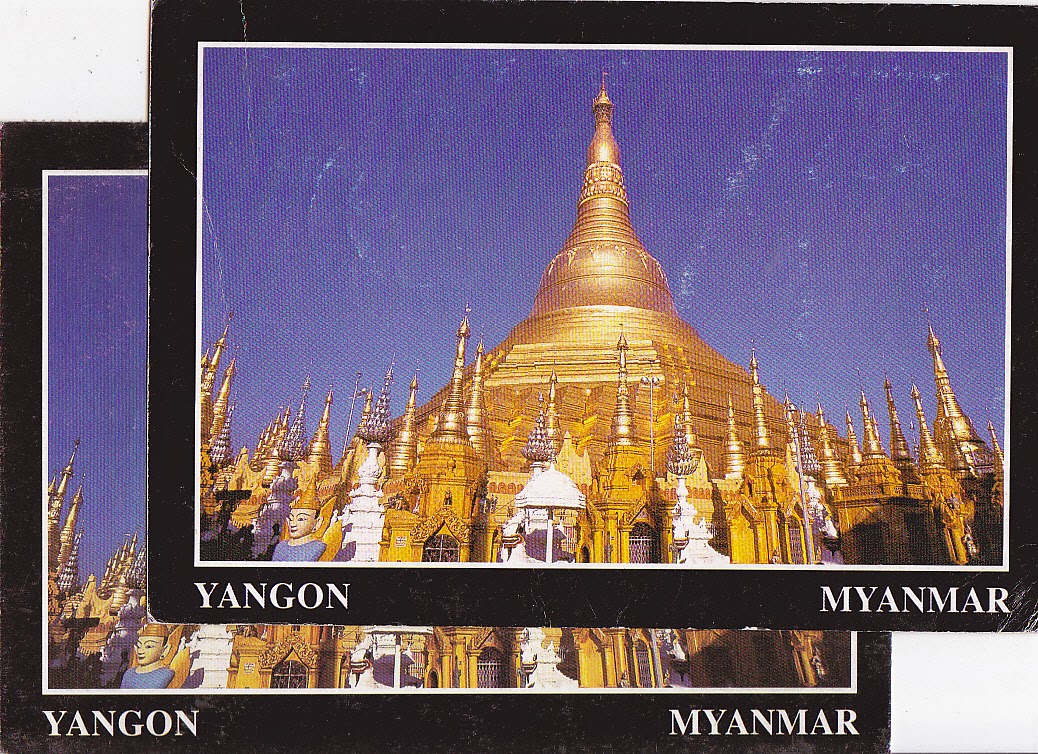 Postcard A La Carte: Doubles - Myanmar - Shwedagon Pagoda, Yangon