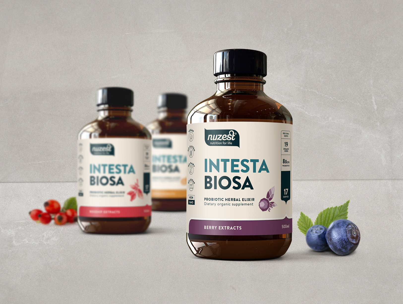 IntestaBiosa – Probiotic Herbal Elixir – Packaging Of The World