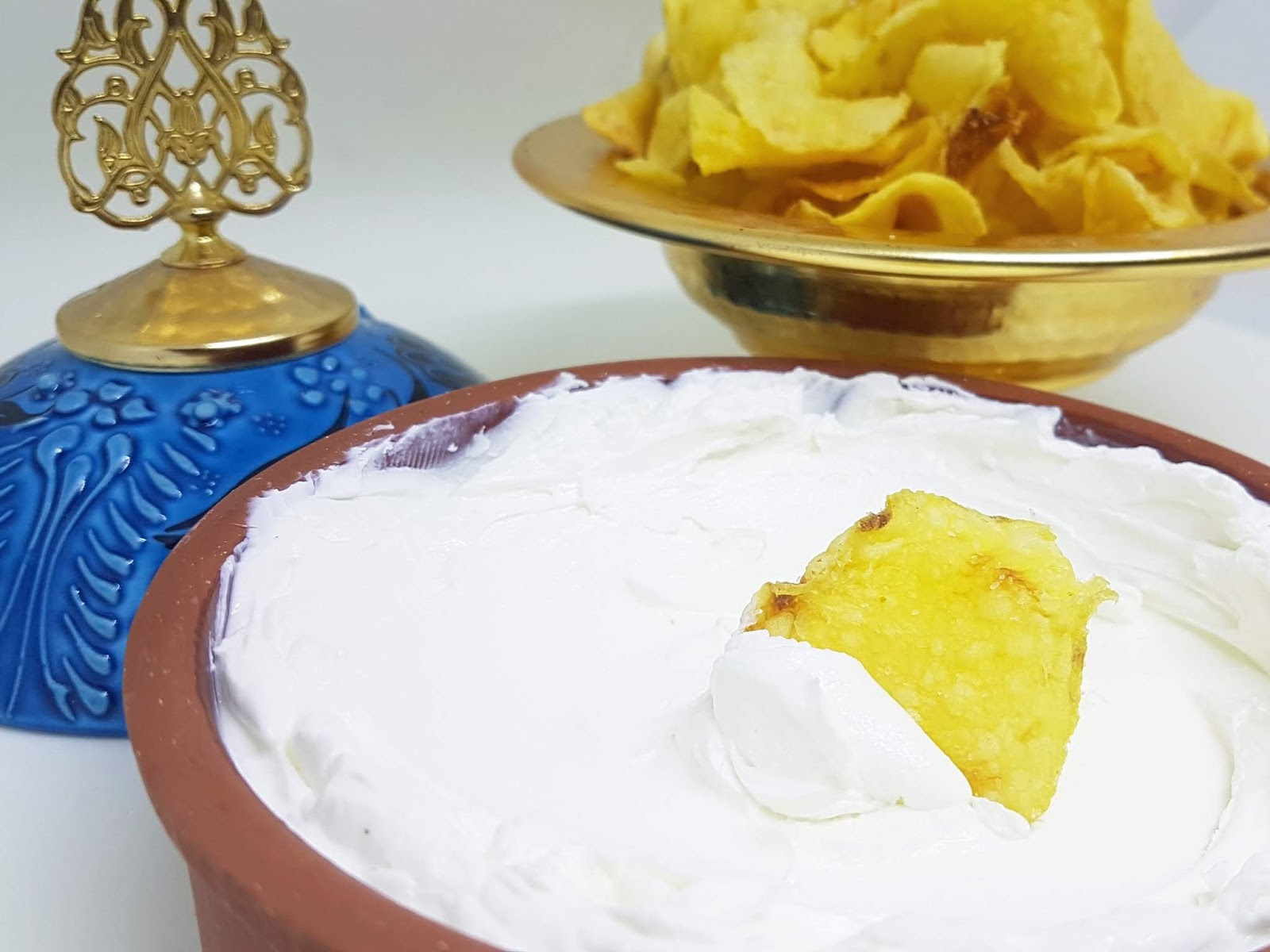 Maryam's Culinary Wonders: 1358. Chips and Lebne Dip