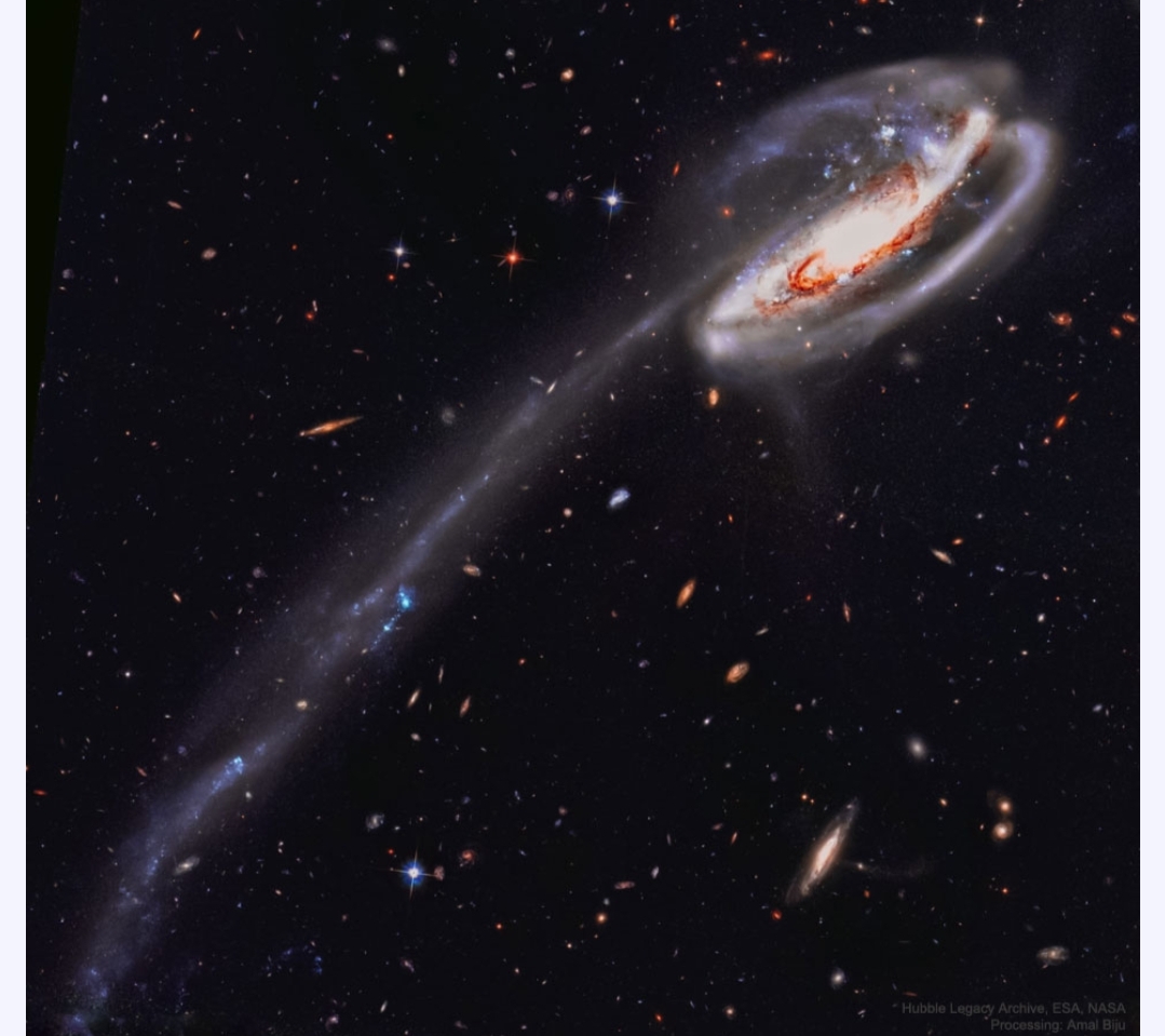 The tadpole galaxy from hubble