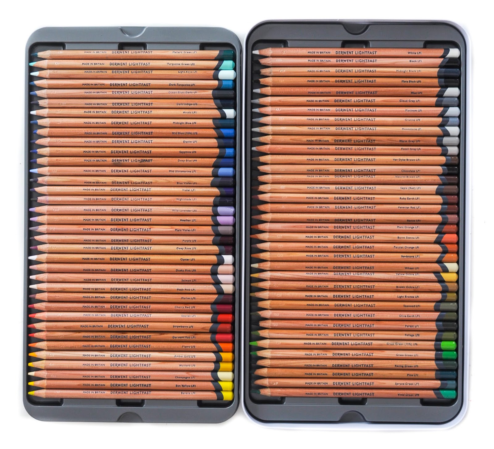 Derwent Lightfast Colored Pencils Color Chart at Rebecca Montgomery blog
