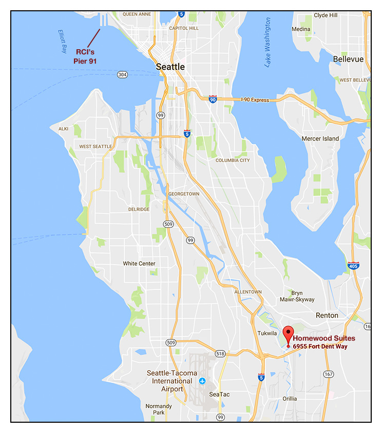 Seattle Pier Map