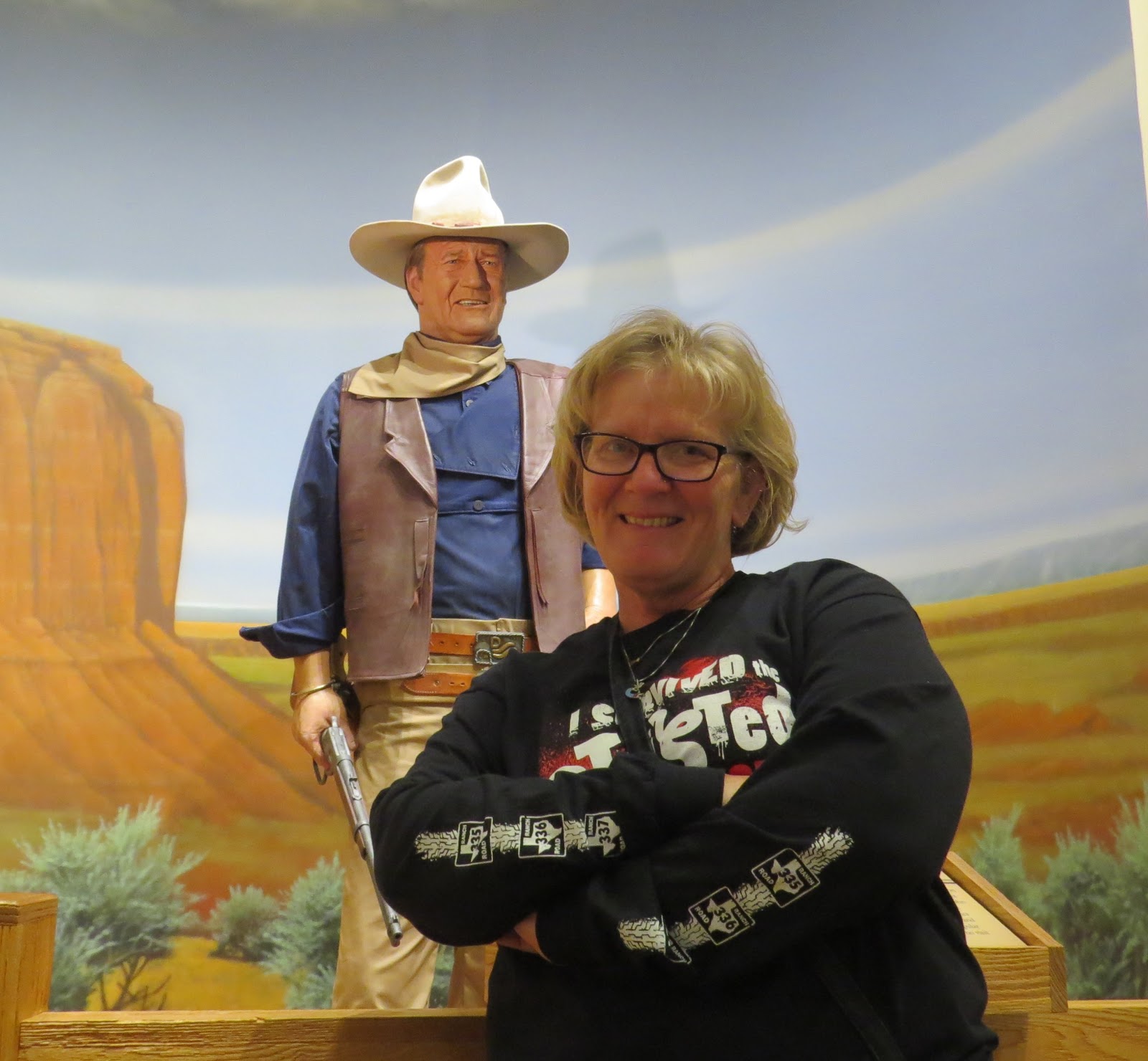 Kim n Karen....On the Road: Saturday, April 8...Marion Michael Morrison