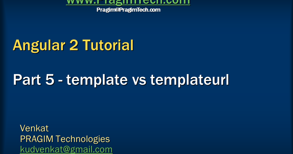 Sql Server Net And C Video Tutorial Angular Template Vs Templateurl