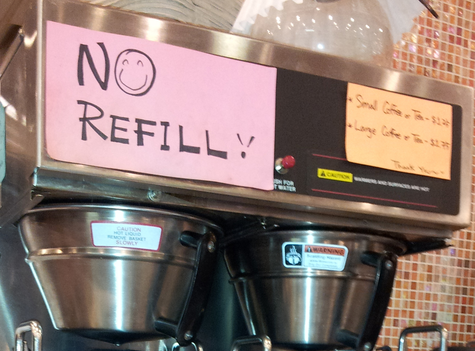 Auckland city: NO " :) " refill?