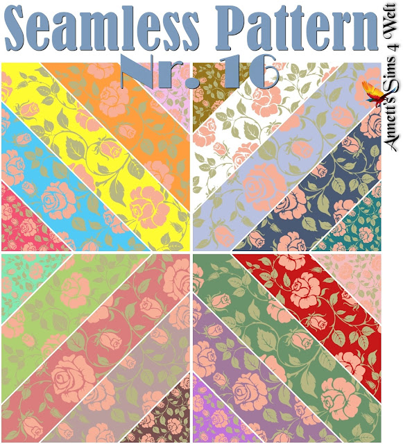 Annett's Sims 4 Welt: Seamless Pattern - Nr. 16