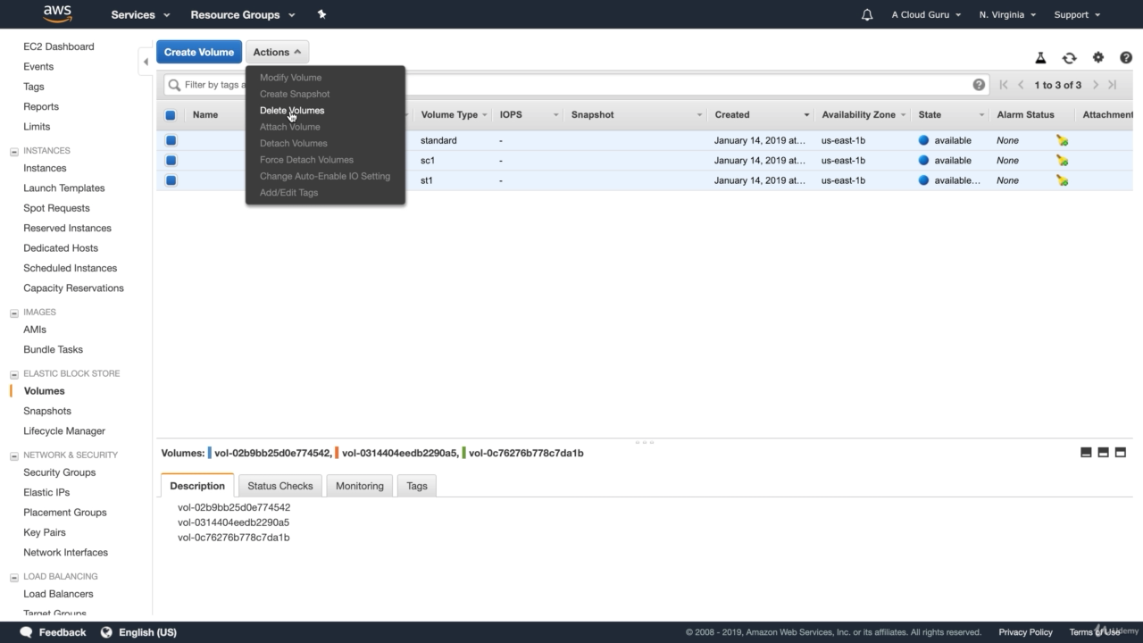 SAP BASIS MADE EASY: Deleting EBS volume manually.