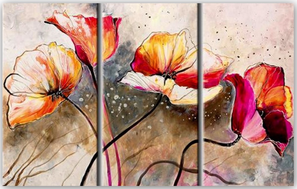 Cuadros Modernos Pinturas y Dibujos : Pinturas de flores