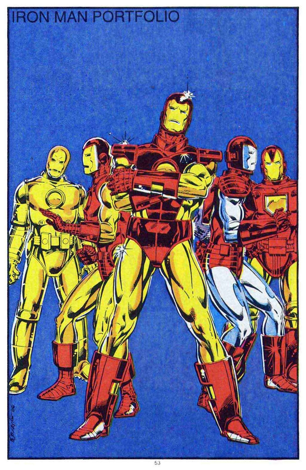 Marvel Comics of the 1980s: 1989 - Iron Man Pin-Ups