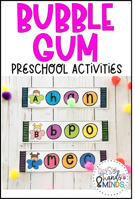 Bubble Gum Book Companion- Preschool Letter G | Busy Hands and Minds