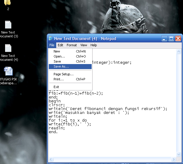 Cara praktis Copy paste Coding pascal ke dalam Turbo pascal - CODING ...