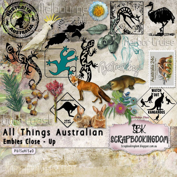 Linda's Scrappin' Lane: All Things Australian by Scrapbookingdom and ...