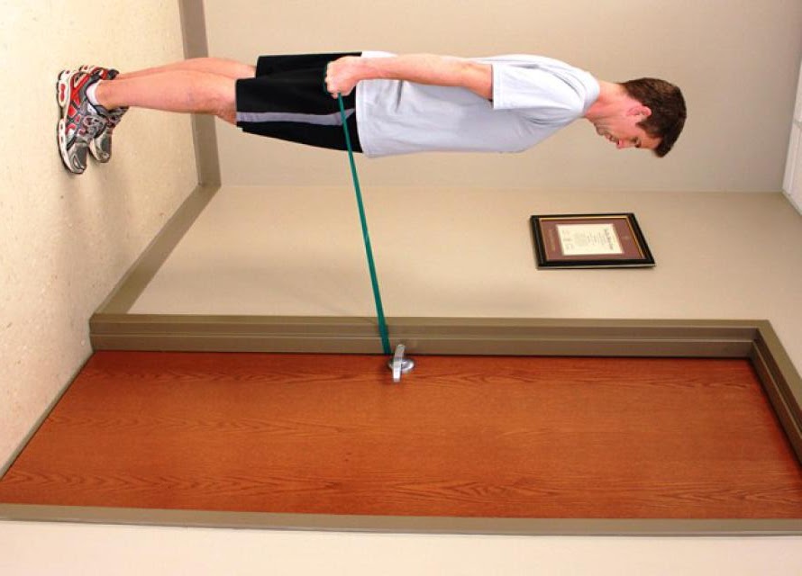 Physical Therapy Exercises: Theraband-shoulder-extension and Shoulder ...