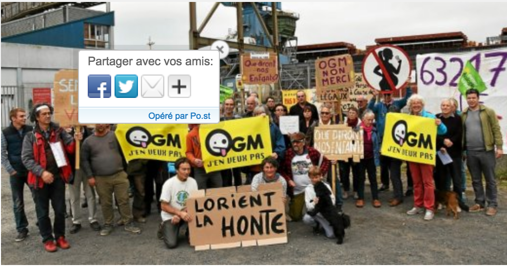 le mur parle: Lorient. Une cinquantaine de manifestants anti-OGM devant ...