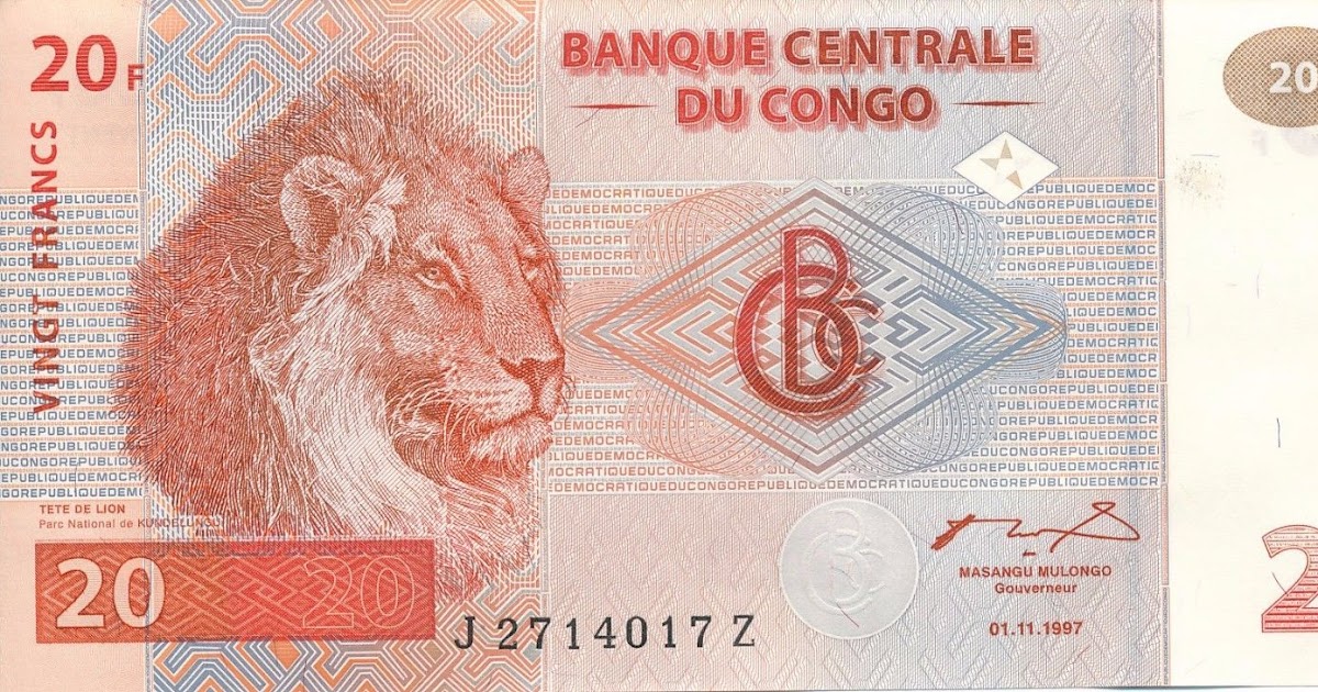 My Currency Collection: Congo Democratic Republic Currency 20 Congolese ...