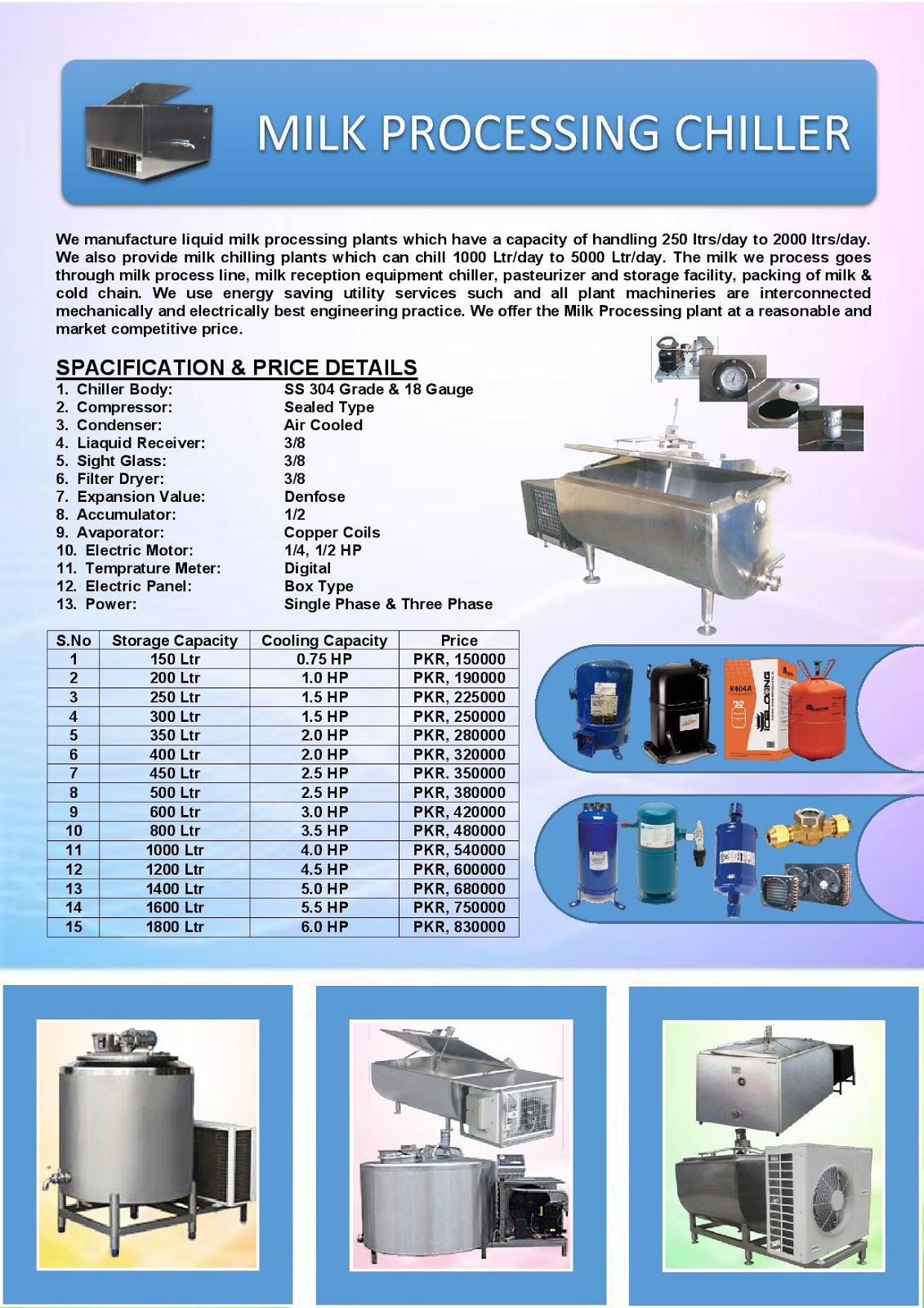 Milk Processing Chiller