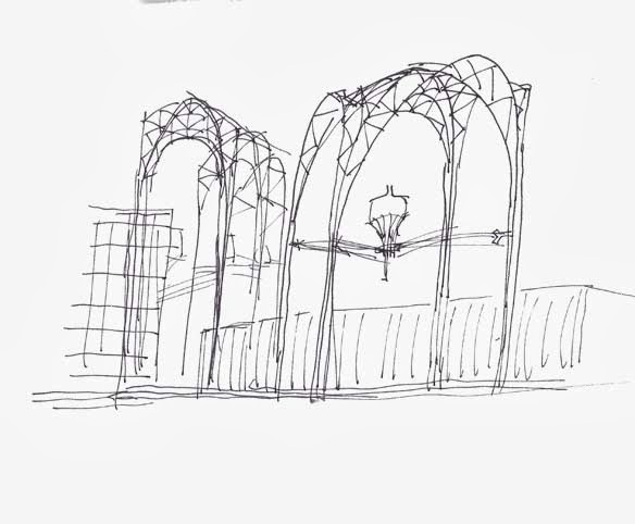 Urban Sketchers Seattle: Seattle Science Center with WSU Students